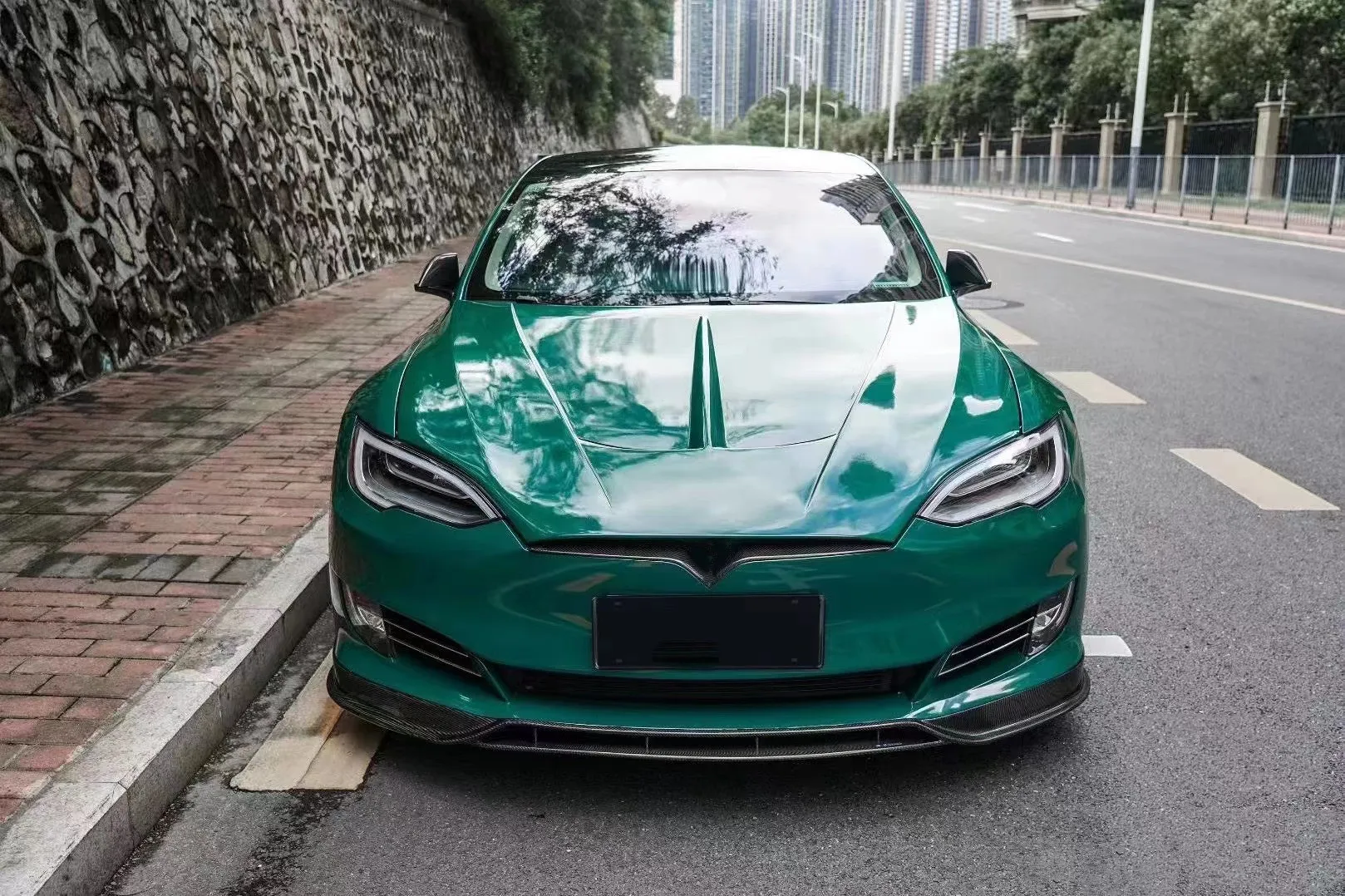 for-Tesla-model-s-Carbon-fiber-hood-model-s-carbon-fiber-hood-engine ...