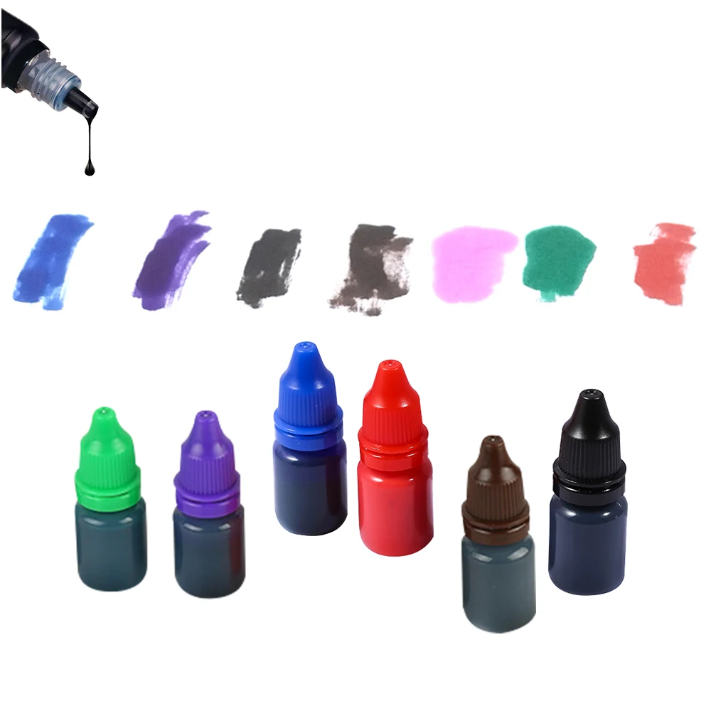 Scrapbooking-7-colors-refill-flash-stamp-photosensitive-ink-for-school ...
