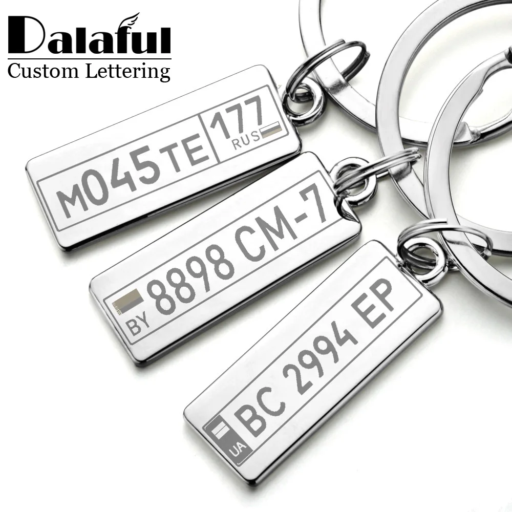 Personalized-Keyrings-Custom-Car-Number-Plate-Keychain-Charms-for-Men ...