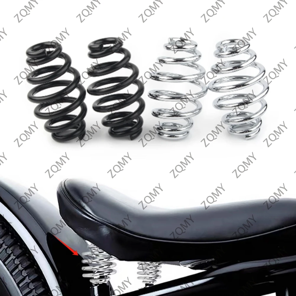 Motorcycle-3-Barrel-Coiled-Solo-Seat-Springs-For-Harley-Chopper-Bobber ...