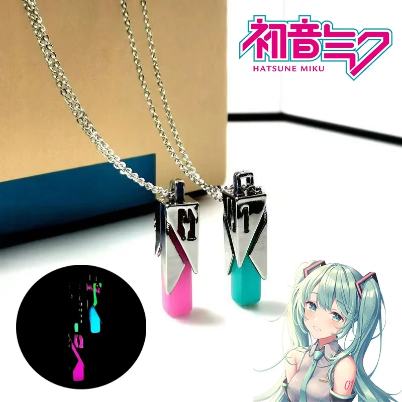 Hatsune-Miku-Necklace-Fluorescent-Jewelry-Anime-Men-Women-chains-Miku ...