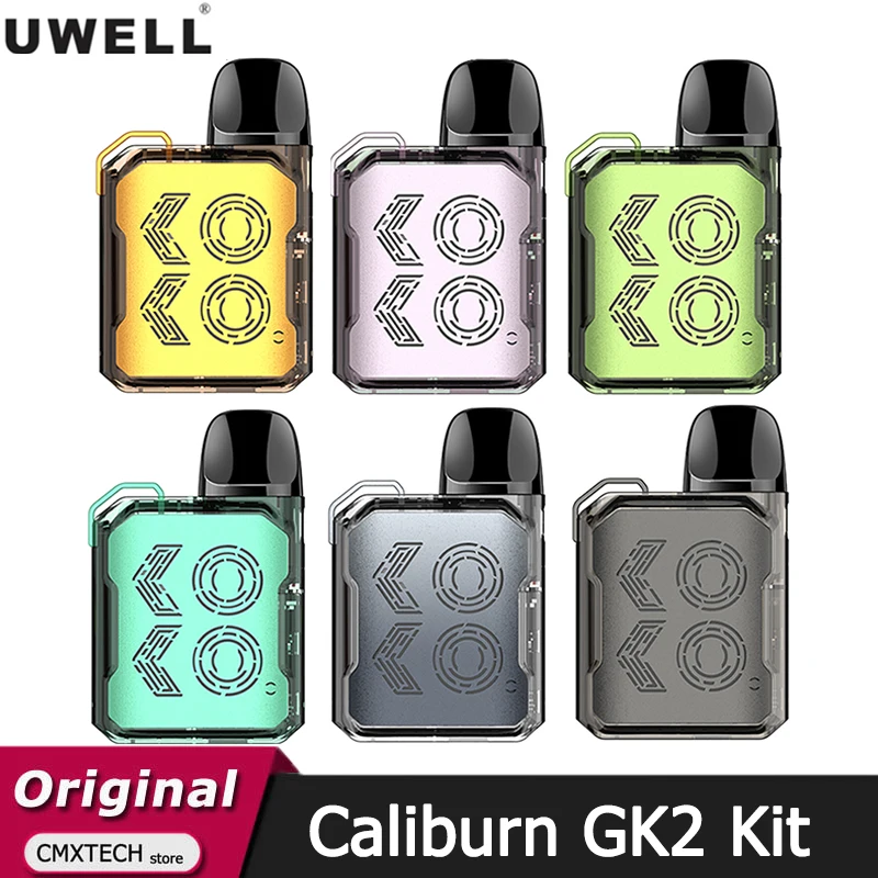 Original-Uwell-Caliburn-GK2-Pod-Kit-690mAh-Battery-18W-MOD-Vaporizer ...