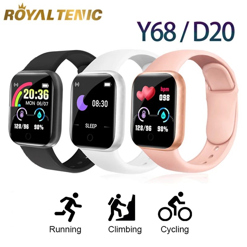Huawei relojes deportivos inteligentes Y68 D20 para hombre y mujer ...