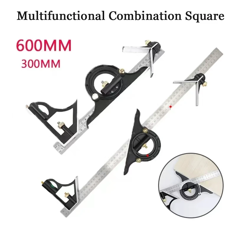 Durable 3 In 1 300mm Adjustable Measuring Ruler Multi Combination ...