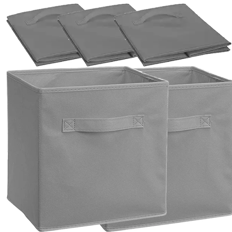 Foldable-Clothes-Storage-Box-Nonwoven-Storage-Box-Large-Capacity-Square ...