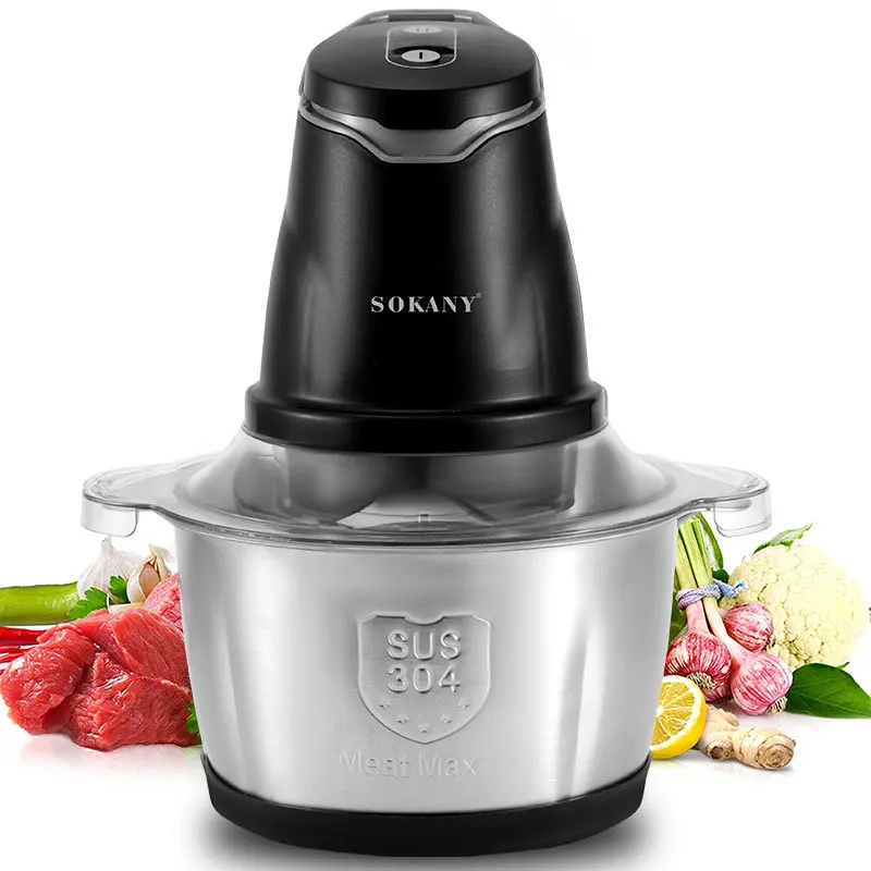 2-Speeds-2L-Electric-Meat-Chopper-Vegetable-Grinder-Mincer-Food ...