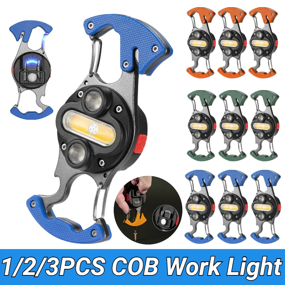 Portable-COB-Work-Light-Keychain-Flashlight-Rechargeable-Camping-Lights ...
