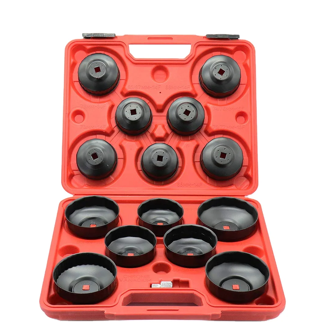 YIZHE Universal Oil Change Filter Wrench Socket Tool Set (14PCS/Set ...