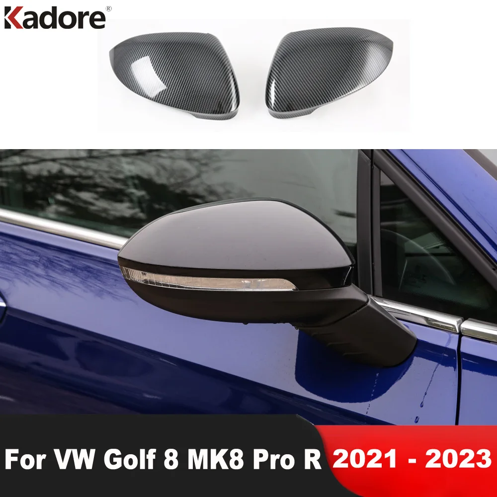 Rearview Mirror Cover Trim For Volkswagen VW Golf 8 MK8 Pro R 2021 2022 ...