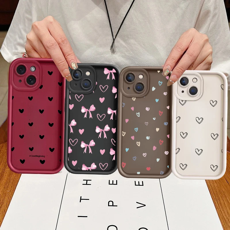 Love Heart Bow Casing For Huawei Honor 400 Lite Pro 90 Lite X9D X8C X8A ...
