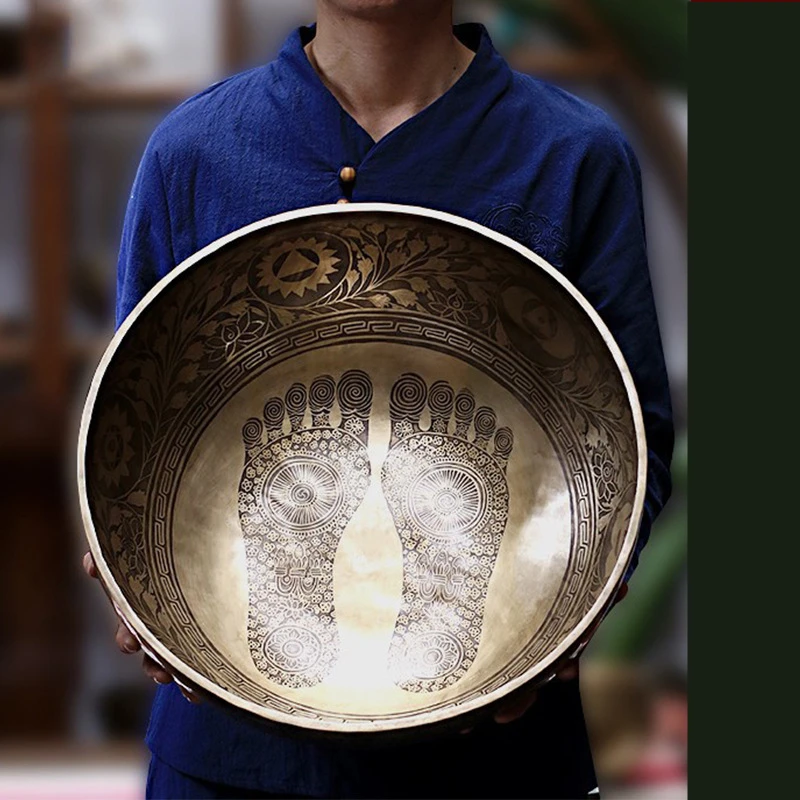 Nepal-Super-Large-Singing-Bowl-Copper-Buddha-Sound-Therapy-Bowl-Yoga ...