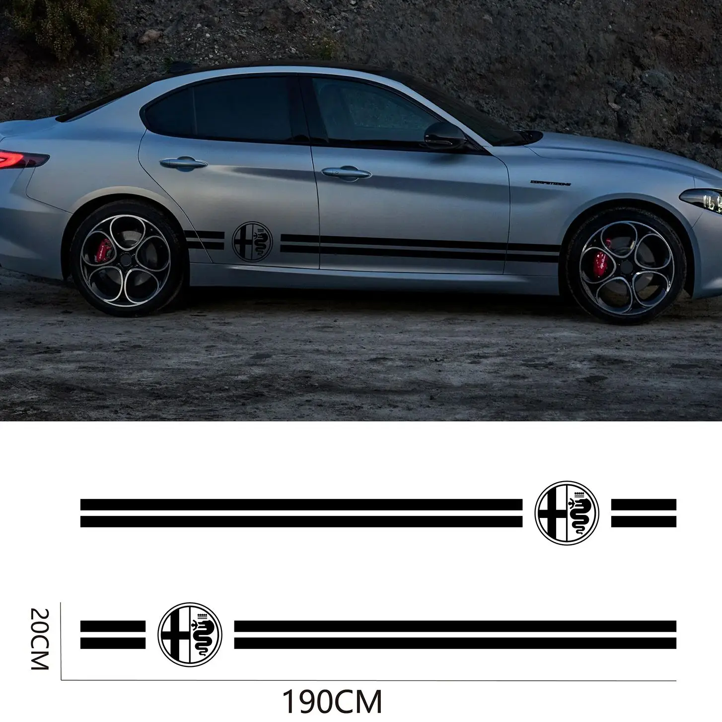 Car-Door-side-Stripes-Stickers-Apply-for-Alfa-Romeo-Giulia-Giulietta ...