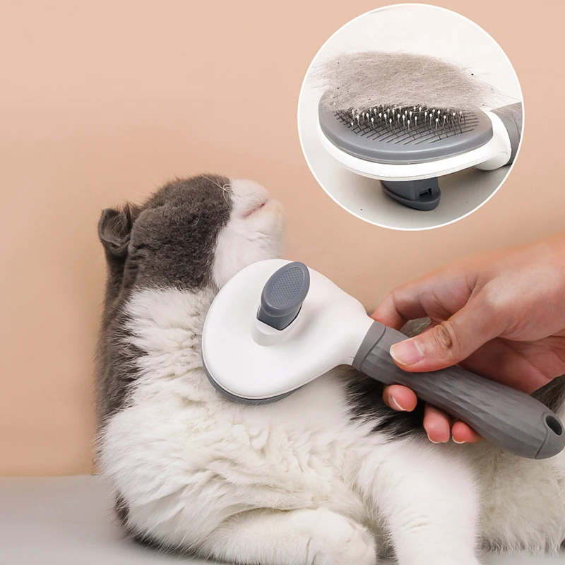 Pet-Comb-Cat-Comb-Dog-Fluffy-De-Fluffing-Hair-Needle-Comb-Self-Cleaning ...