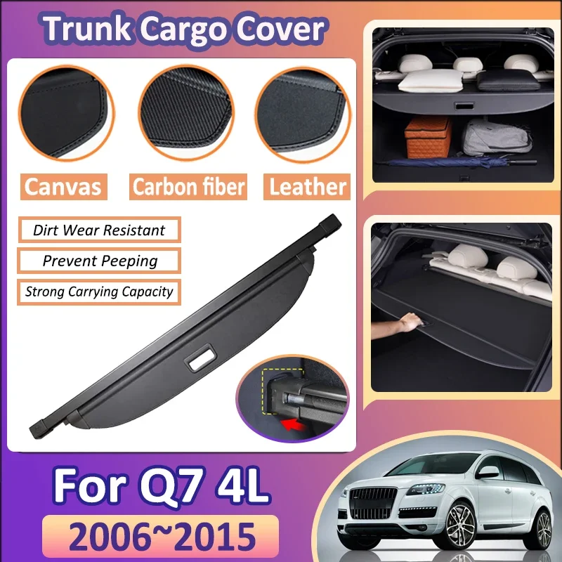 Car Trunk Partition Cover For Audi Q7 4L 2006~2015 2007 2008 Auto Rear ...
