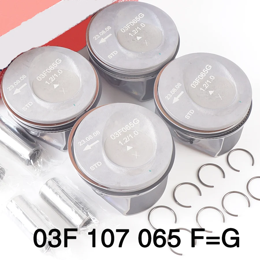 OE 03F107065G CBZB 1.2T Piston assembly Piston ring For A1 A3/S3 golf ...