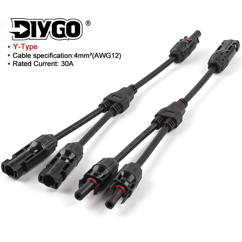 2Y 3Y 4Y PV Connector Parallel Connection Solar System PV Y type Branch ...