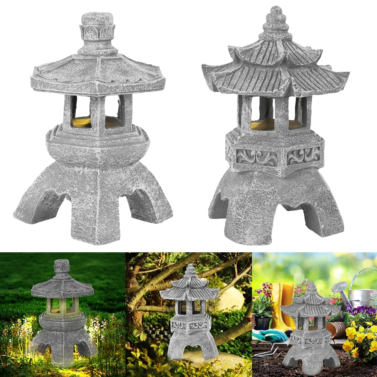 2023-Solar-Pagoda-Lantern-IP55-Waterproof-Solar-Stone-Towel-Light-Solar ...