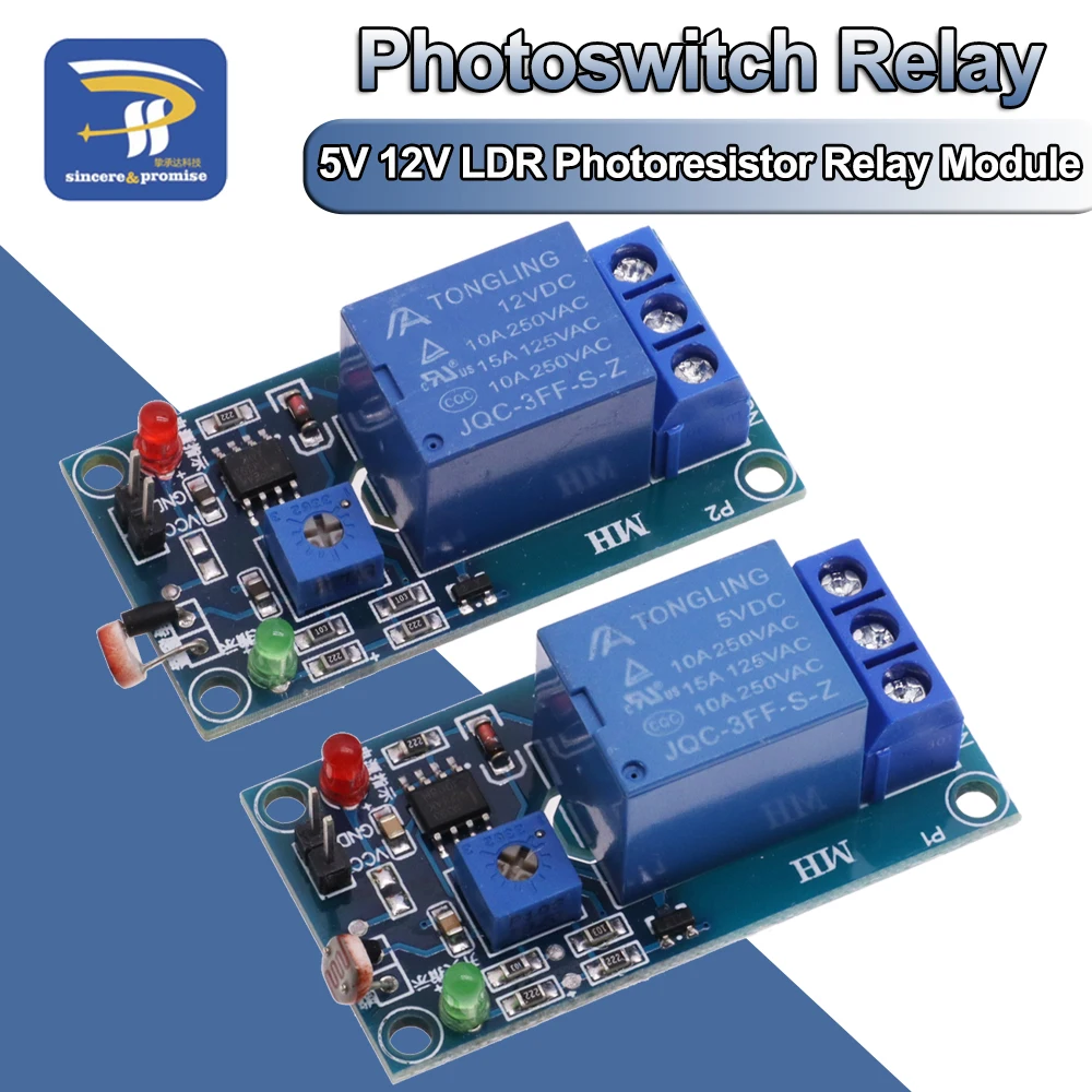 5V-12V-Light-Photoswitch-Sensor-Switch-LDR-Photoresistor-Relay-Module ...