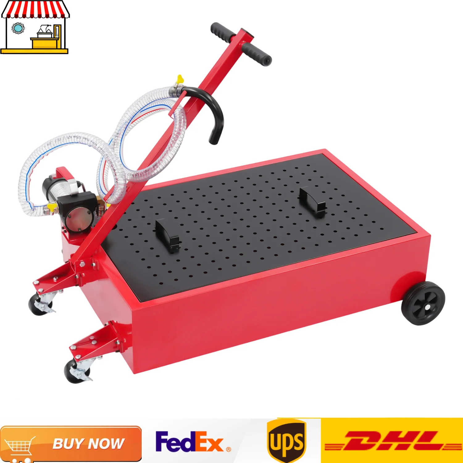 20Gal Car Waste Oil Drain Tank w/ Electric Oil Pump| Motor Oil ...