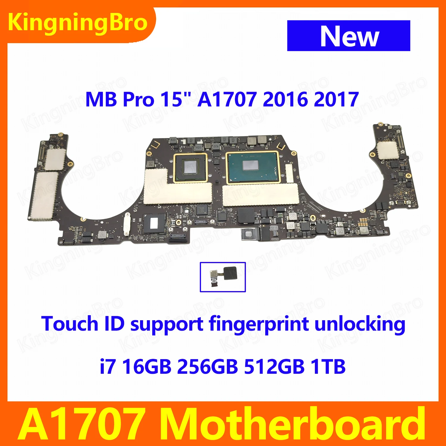 Original A1707 Motherboard For MacBook Pro 15" A1707 Logic Board i7 ...