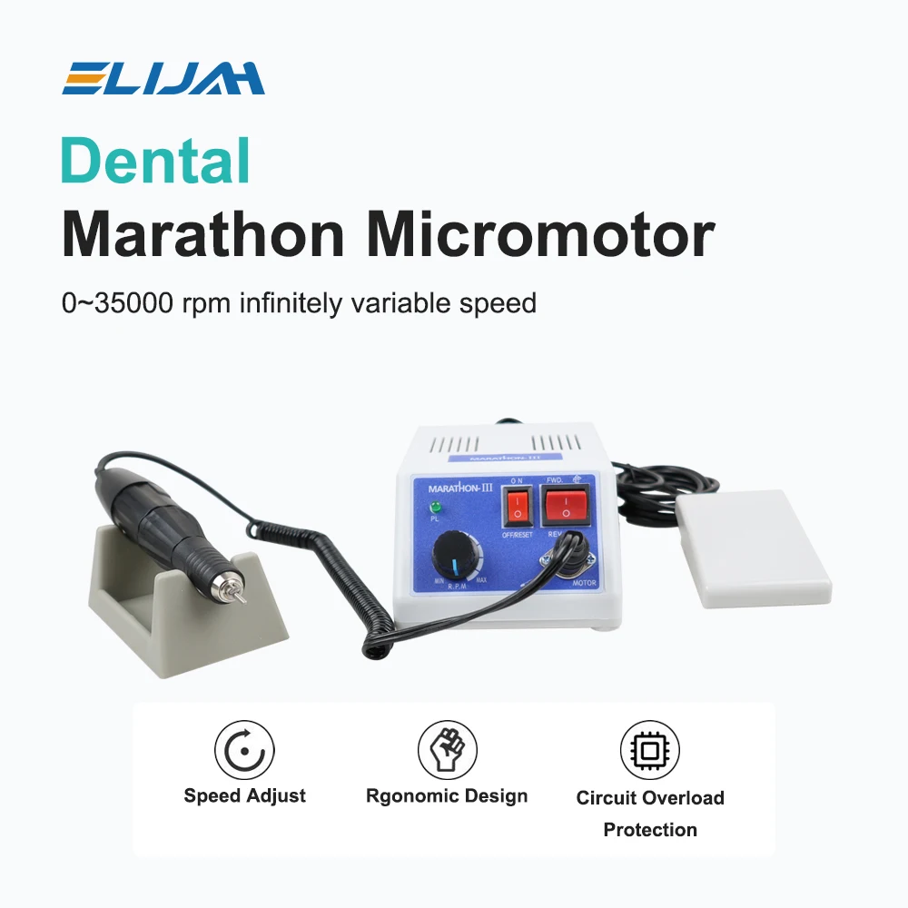 ELIJAH 35000 RPM Polishing Machine E-Type Micromotor For Denture Polish ...