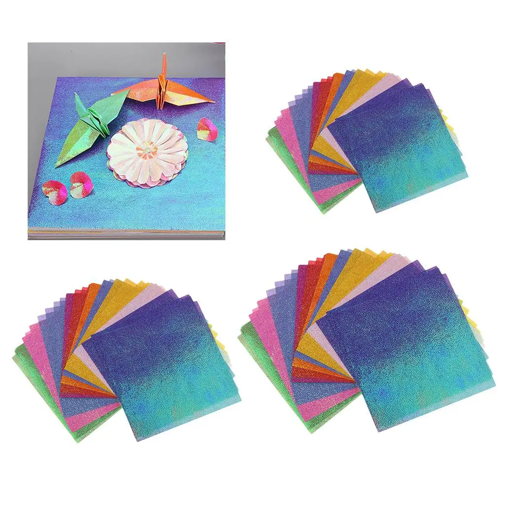 50-Multicolored-Sheets-Origami-Paper-Color-Gradient-Origami-Paper-for ...