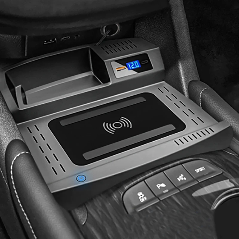 15W-Car-wireless-charger-center-console-phone-charger-fast-charging-pad ...