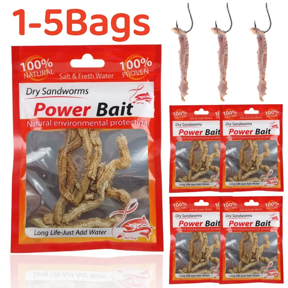 Lifelike-Dry-Lugworm-Sandworms-Artificial-Sea-Worms-Bait-Soft-Fishing ...