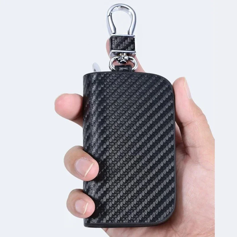 Key Holder for Car Keys Wallet Pouch Bag Genuine Leather Keychain Car ...