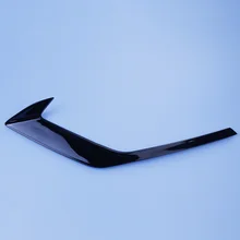 修正された高輝度のためのブラックフロントフォグシェード装飾ストリップカバートリムボルボS60 V60 2019 2020 2021 2022 ...