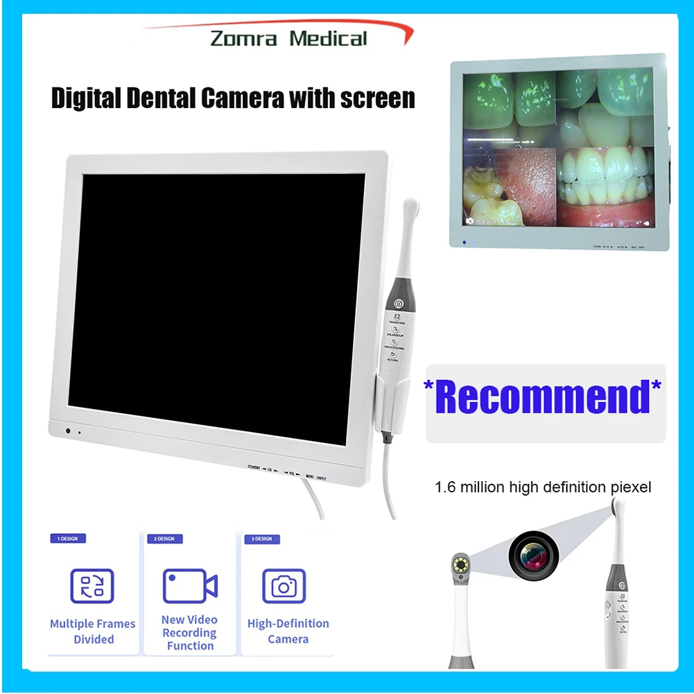 Dental Intraoral Camera with Screen Dental Endoscope for Doctors Teeth ...
