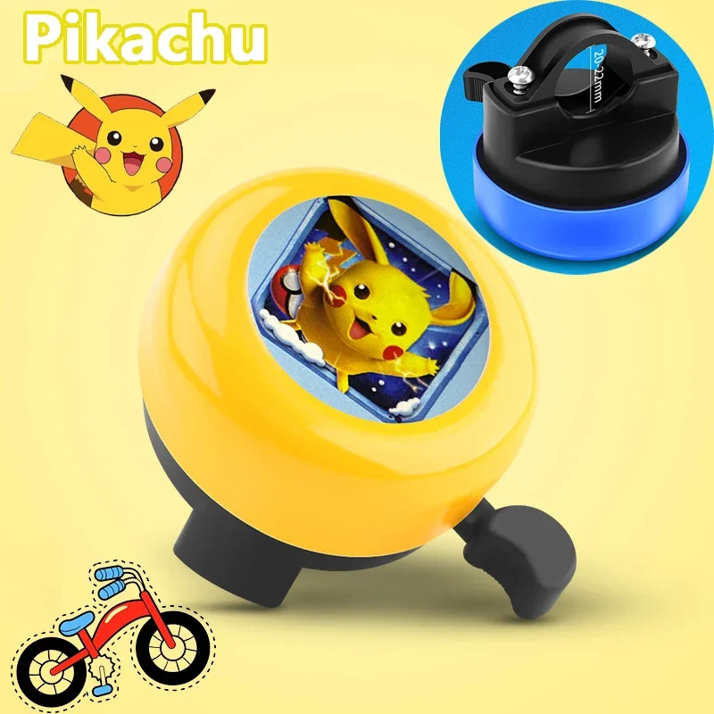 New Pokemon Pikachu Bicycle Bell Kids MTB Bike Metal Warning Alarm ...