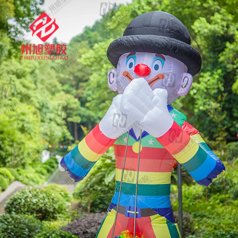 3-5m-inflatable-Rainbow-Clown-Spotted-Clown-inflatable-theme-park ...