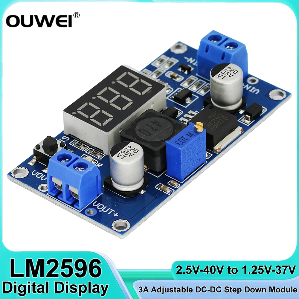 LM2596-DC-DC-Step-Down-Converter-3A-regolatore-di-tensione-Max-Display ...