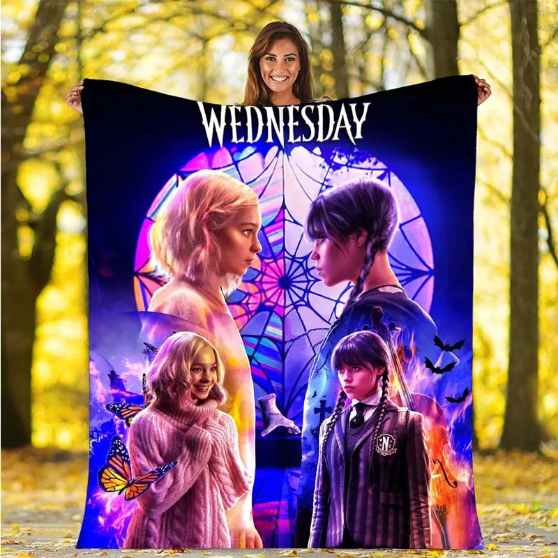 Wednesday Addams Blanket,Flannel Throw Blanket,Sherpa Warm Blanket ...
