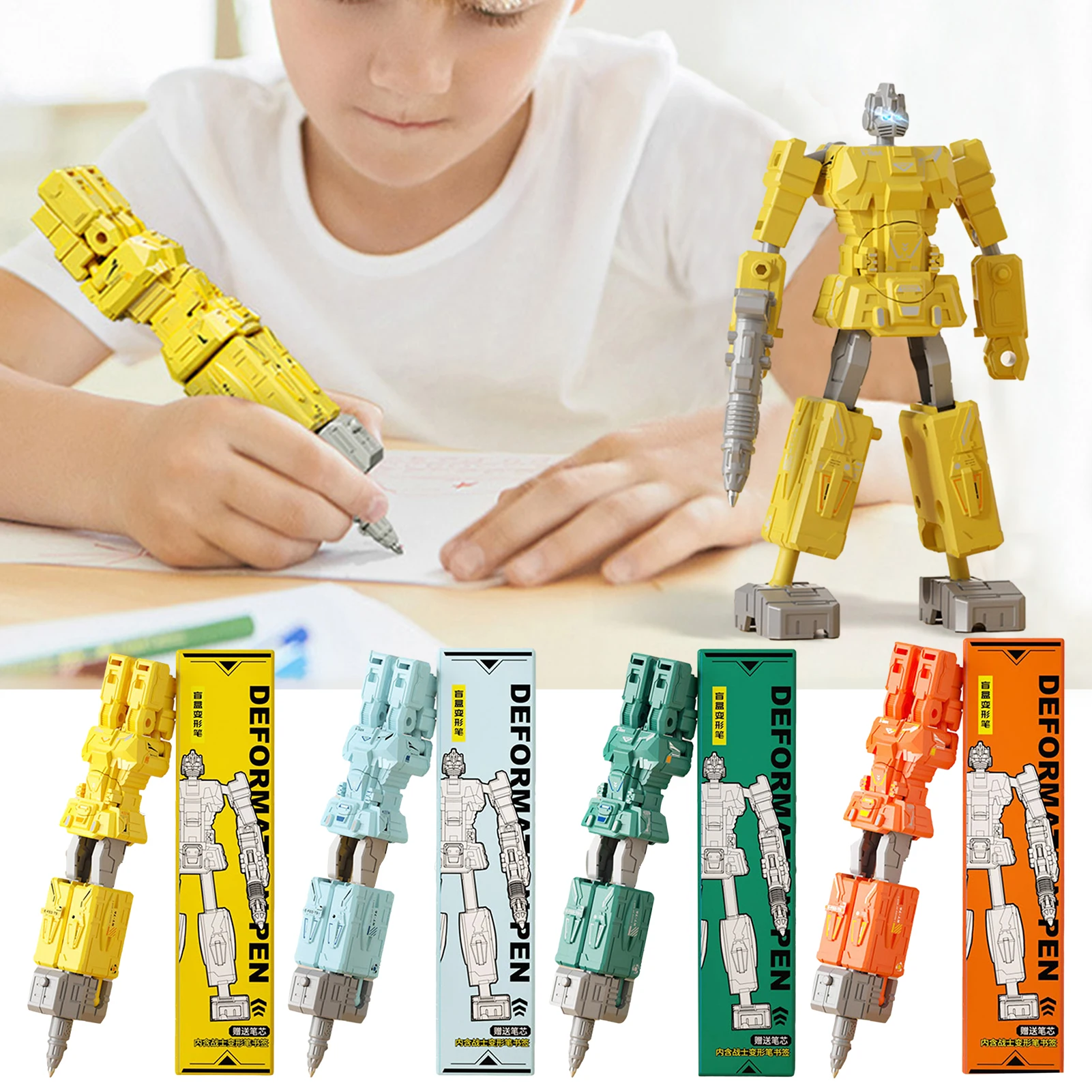 2-In-1-Transformation-Robot-Toy-Deformable-Pen-Robot-Deformation-Action ...