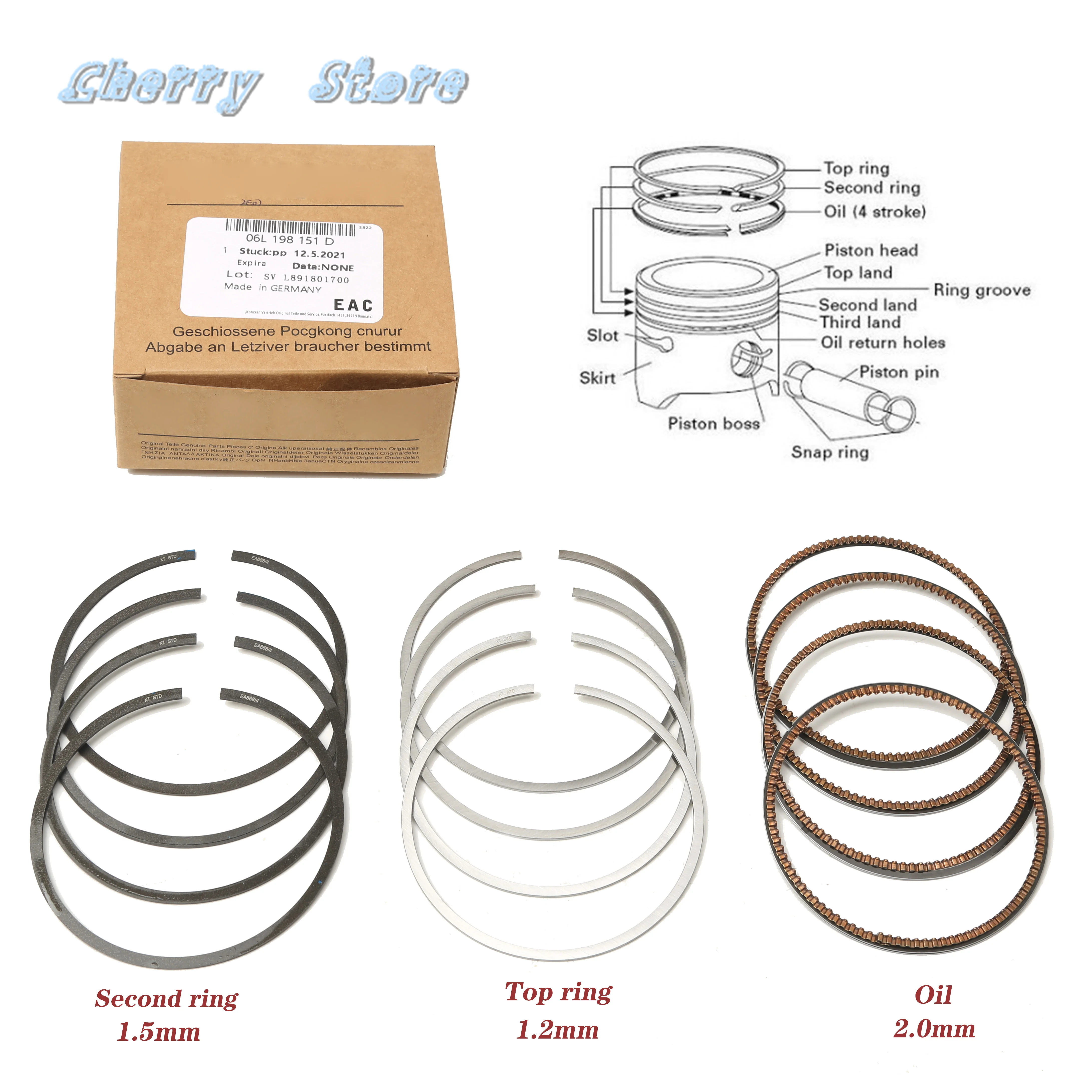 Car Piston Rings