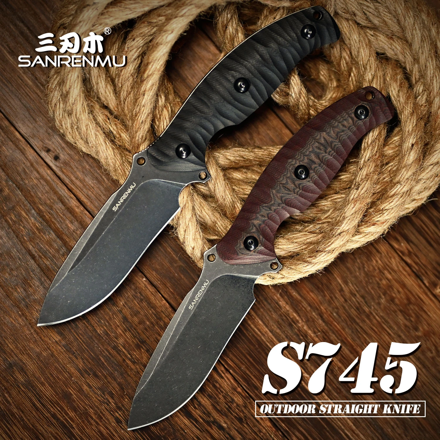 Hunting Knife Tactical | Edc Fixed Blade Knife | 14c28n Knife Sanrenmu - S745 14c28n - Aliexpress