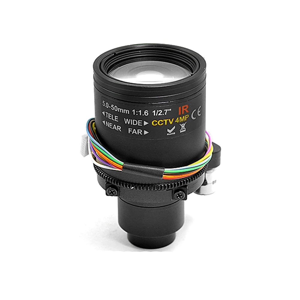 4Megapixel Motor Varifocal Lens 5-50mm D14 DC IRIS Long Distance View ...