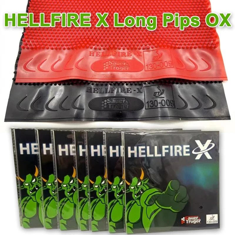 HELLFIRE X Long Pips OX Table Tennis Rubber ITTF Standard Medium ...