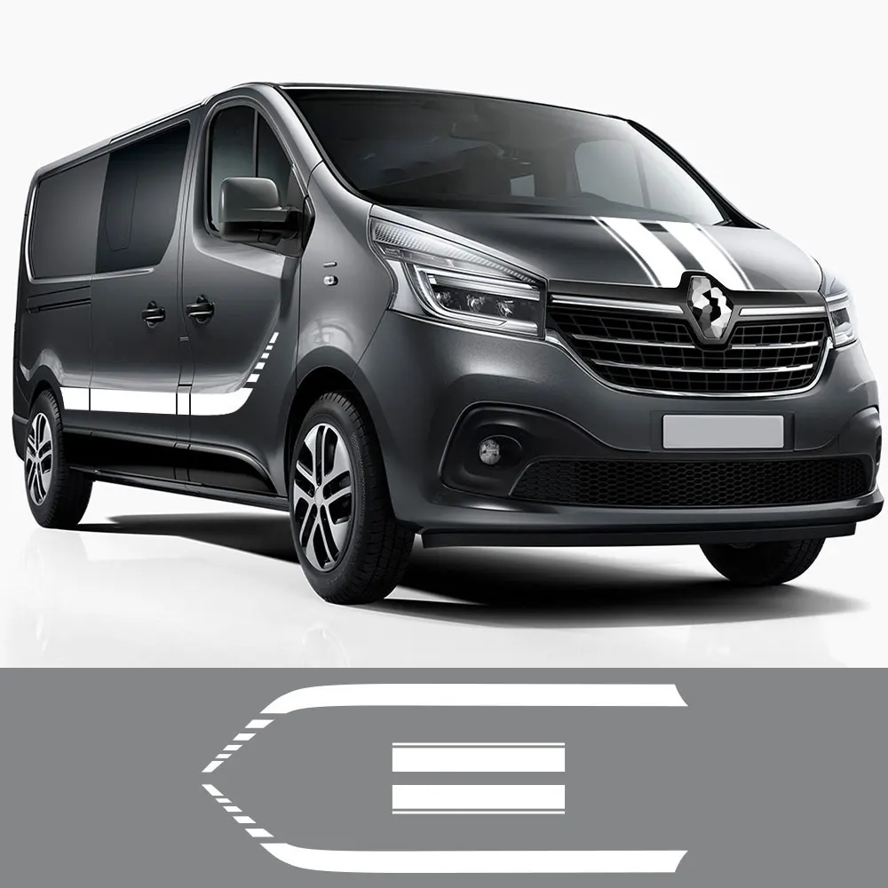 For Renault Trafic 2 3 MK3 MK2 Camper Van Car Door Side Graphics ...