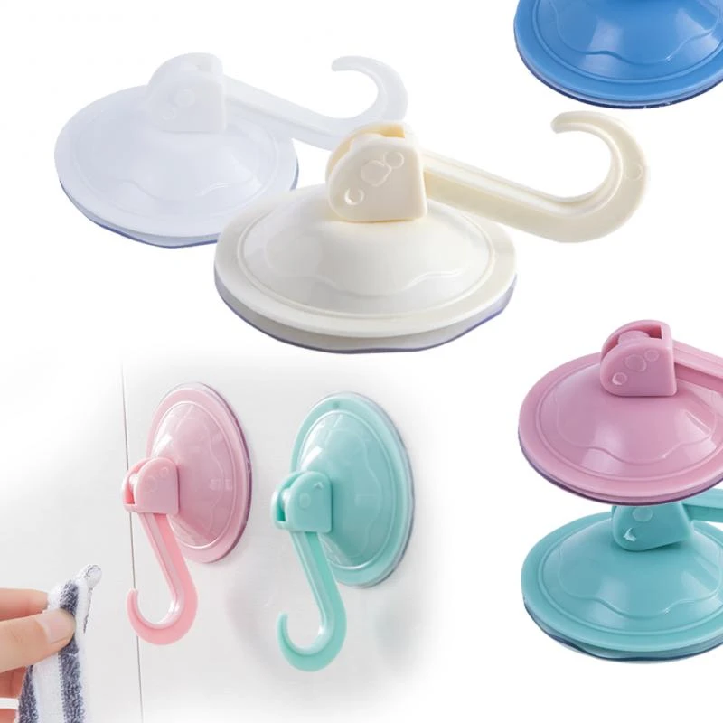 Suction Cup Hook Multi Purpose Bathroom Kitchen Non Punching Non ...