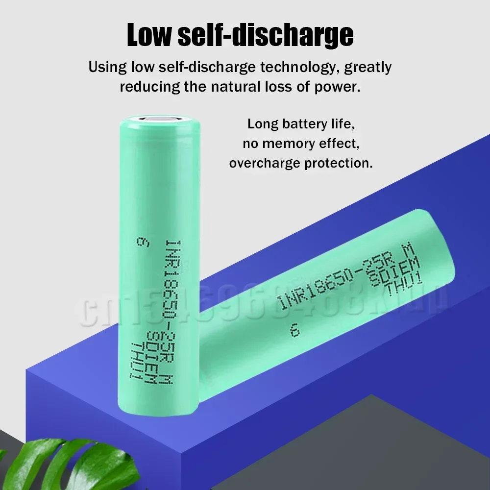 Перезаряжаемые литиевые аккумуляторы 3,6 В, 2500 мАч, INR18650, 18650, 25R, 20A, 2-20 шт ...