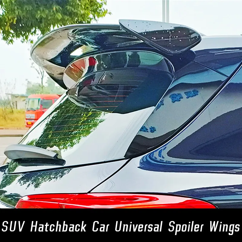SUV-Hatchback-Car-Universal-130CM-ABS-Black-Carbon-Spoiler-Wings ...