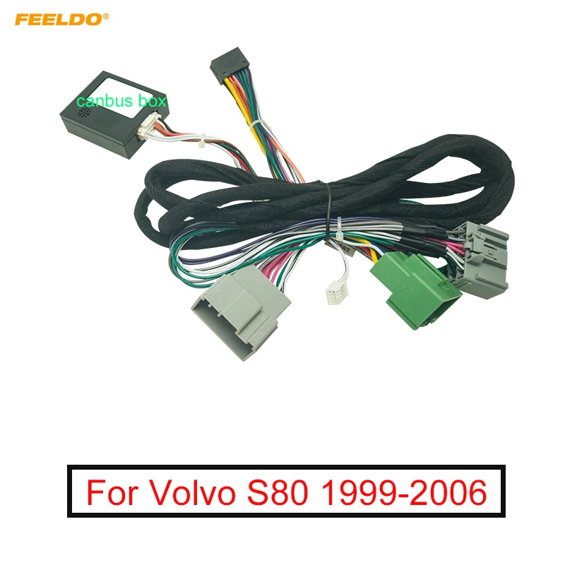 Car 16pin Audio Wiring Harness With Canbus Box For Volvo S80 99 06(1st ...