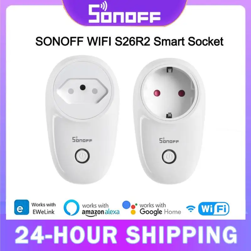 SONOFF-WIFI-S26R2-Smart-Socket-DE-EU-BR-FR-IL-Smart-Plug-Module-Voice ...