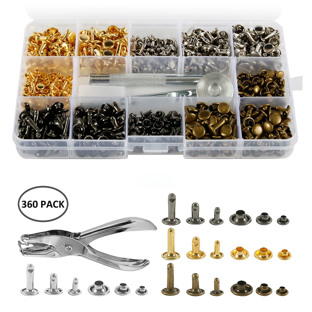 Leather-Rivets-Kit-Metal-Multi-color-Round-Rivet-Studs-Kit-Repair ...