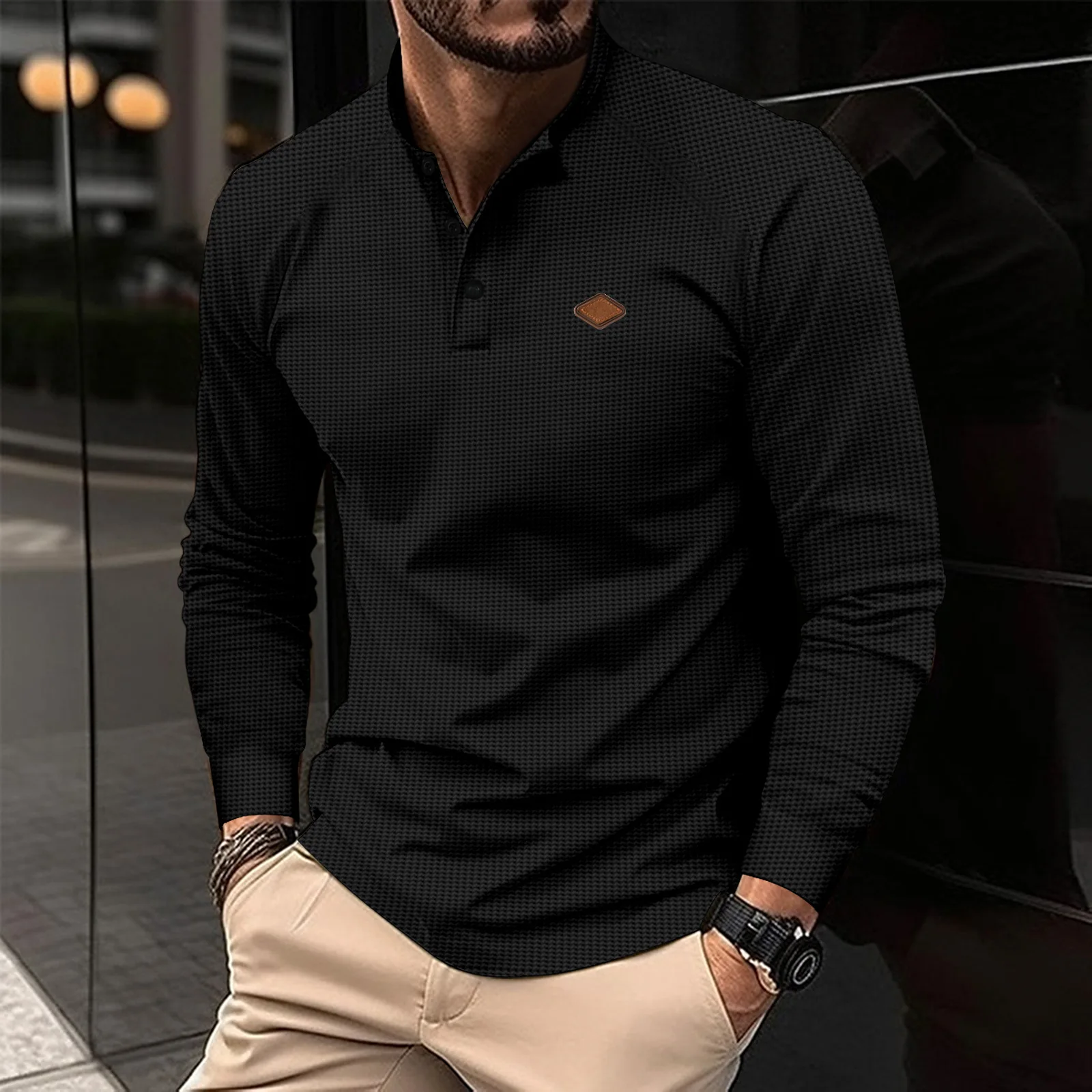 Spring-and-autumn-season-solid-color-men-s-clothing-casual-men-s-POLO ...