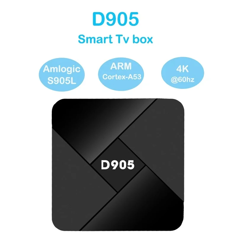 D905 Smart Tv Box Android Amlogic S905L Quad core ARM Cortex-A53 Wifi ...