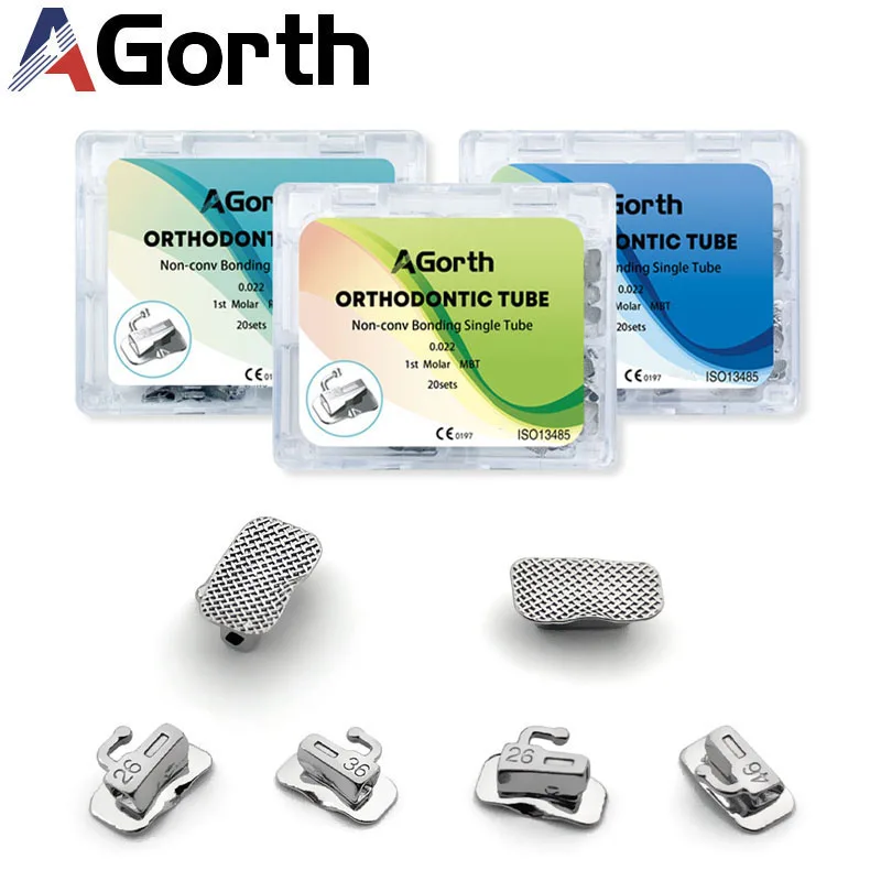 20set/80pcs Dental Orthodontic Buccal Tube Single 1st 2nd Molar ...